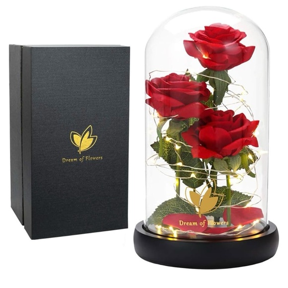 Dream of Flowers | Other | Illuminated Red Rose Display | Poshmark